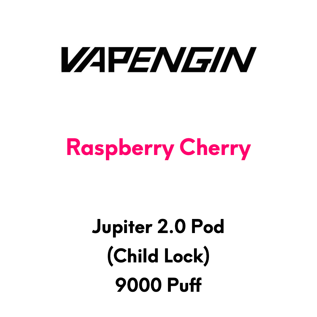 Vapengin Jupiter 2.0 Pod System (Child Lock) 9000 Puff POD - Raspberry ...